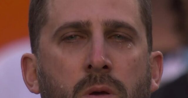 WATCH: Eagles Coach Nick Sirianni Cries During National Anthem Before ...