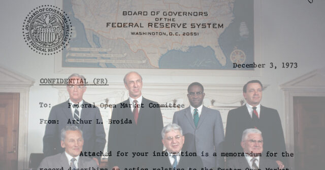 Breitbart Business Digest: 50-Year-Old ‘Confidential’ Fed Memo Reveals ...