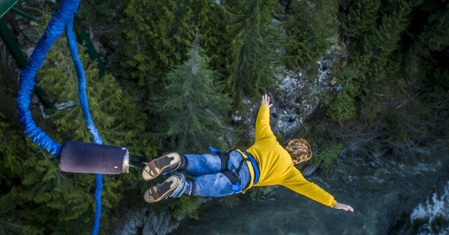 WATCH: Thrill-Seeker Survives Plunge When Bungee Cord Snaps