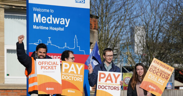 Tens Of Thousands Of Doctors Walk Off Job For Four Day Strike Over Pay