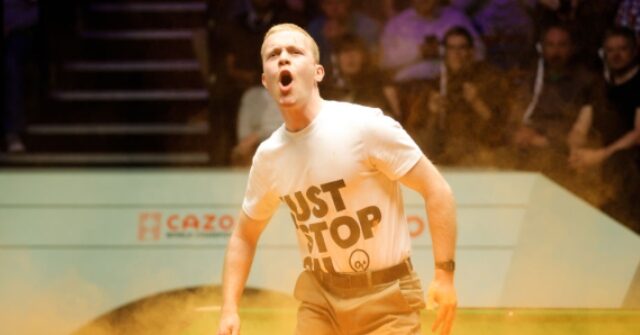 'Just Stop Oil' Protester Stops World Snooker Championship After ...