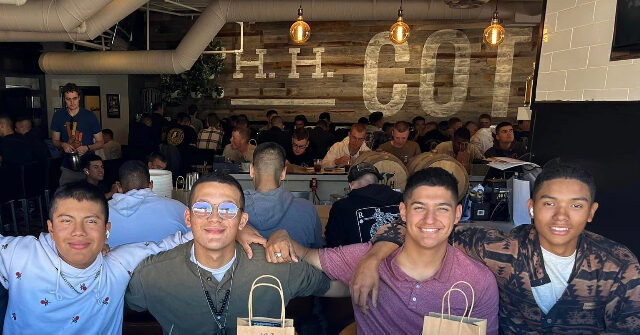 WATCH: California Restaurant Gives 180 Marines a Thanksgiving Feast