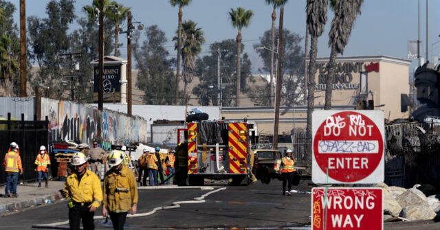 Los Angeles Motorists Urged To Take Public Transport After Massive Fire