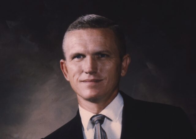 Astronaut Frank Borman, commander of the first Apollo mission to the ...