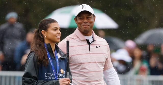 Tiger Woods Teams with Daughter Sam as Caddy for First Time at PNC ...