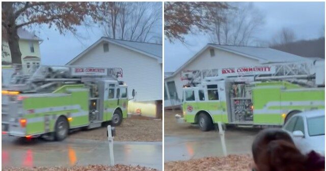 WATCH: Missouri Fire Truck Spins on Icy Road Before Settling in Driveway