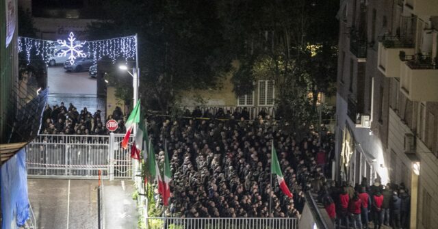 Italian opposition demands investigation after hundreds give fascist ...