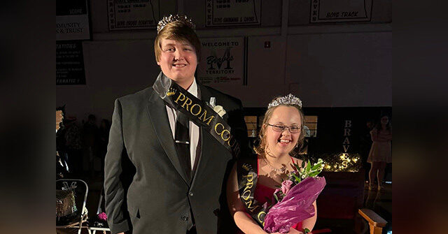 Teen with Down Syndrome Crowned Prom Queen on Date with Athlete