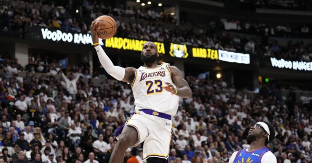 Nikola Jokic leads NBA champ Denver Nuggets past LeBron James and Lakers 114-103 in playoff ...