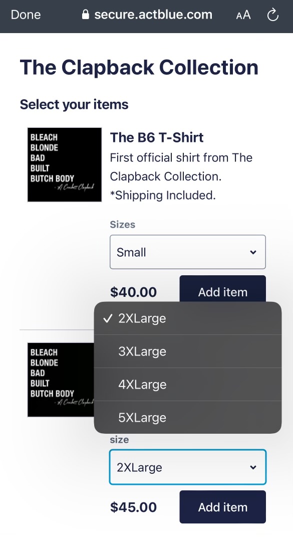 Rep. Jasmine Crockett's 'Clapback Collection' Charges Plus-Sized Fans Extra