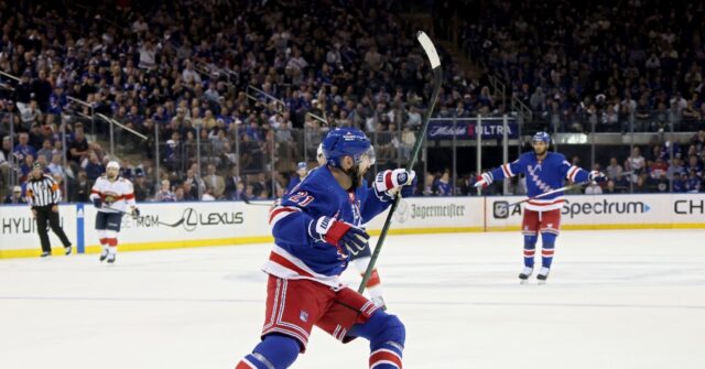 Goodrow scores OT winner as Rangers top Panthers, tie NHL playoff ...