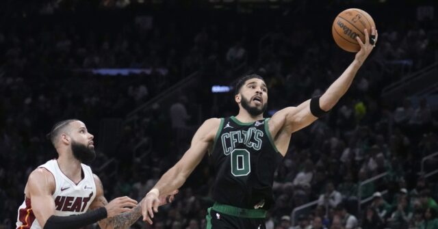 Top-seeded Celtics roll over Heat and into second round. They'll play ...