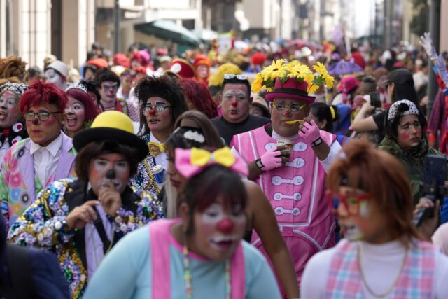 Hundreds in Peru mark Clown Day in hopes of getting the holiday ...