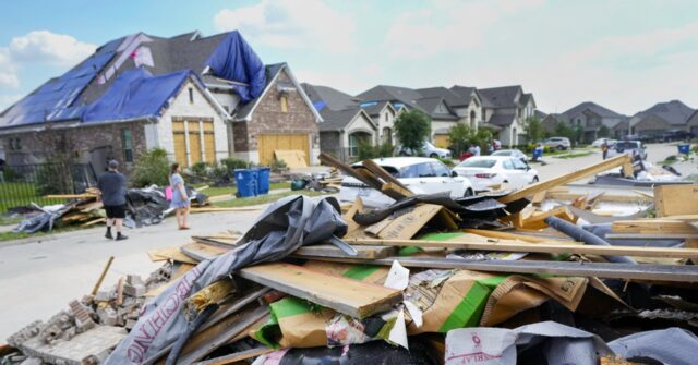 Storms damage homes in Oklahoma and Kansas. But in Houston, most power is restored - Breitbart