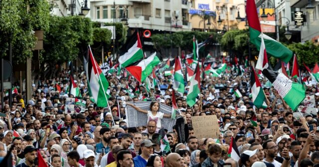 Moroccans march in pro-Palestinian rally - Breitbart