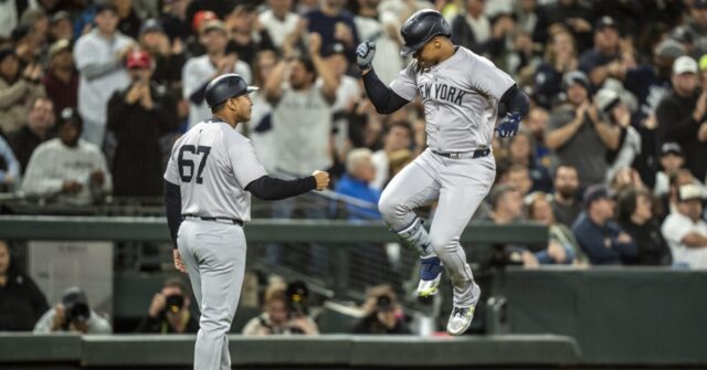 Juan Soto hits 40th homer, Aaron Judge drives in 4 runs as Yankees ...