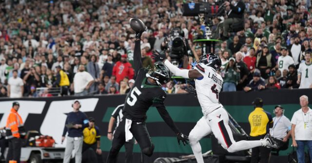 Jets' Garrett Wilson makes a jaw-dropping, 1-handed TD catch vs. Texans ...