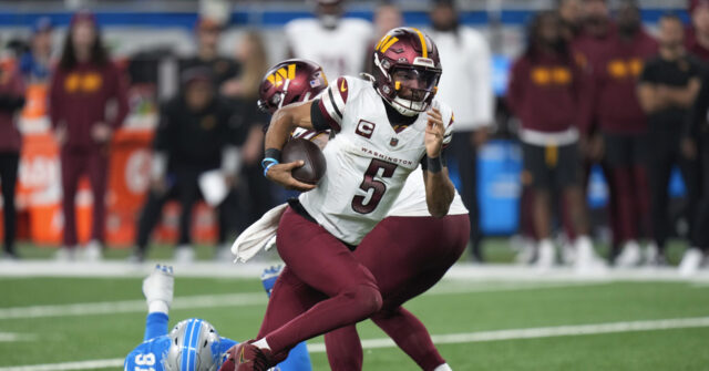 Jayden Daniels and the Commanders stun the top-seeded Lions 45-31 to reach NFC title game ...