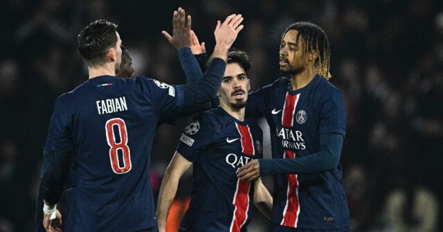 PSG hit seven to set up Champions League clash with Liverpool or ...