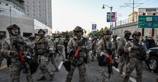 Marines deploy in LA ahead of mass anti-Trump protests - Breitbart