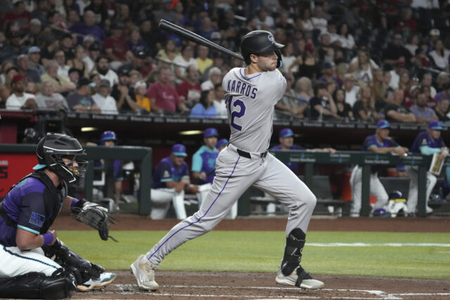 Kyle Karros, son of 1992 NL Rookie of the Year Eric Karros, hits RBI ...