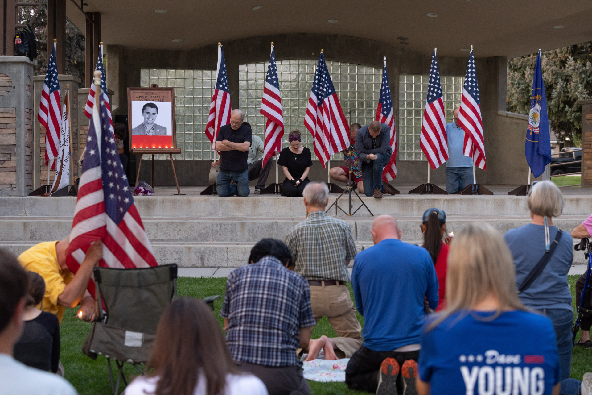 PHOTOS: Students at Texas Tech University Hold Vigil for Charlie Kirk