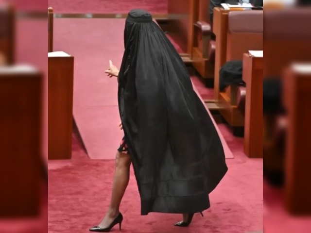 Australian Senator Censured, Barred for Burqa with High Heels Protest