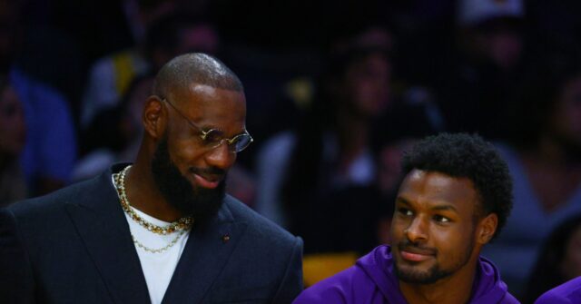 LeBron James in starting lineup to begin his record 23rd NBA season ...