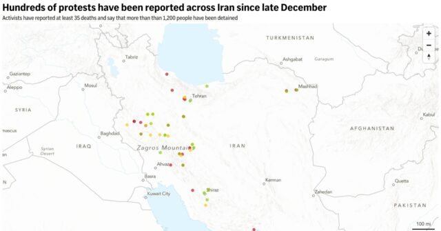 Protests in Iran sparked by economic woes now nationwide, activists say ...