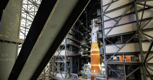 NASA's new moon rocket heads to the pad ahead of astronaut launch as ...