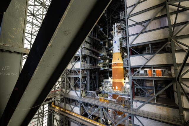 NASA's new moon rocket heads to the pad ahead of astronaut launch as ...