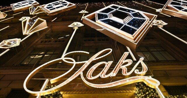 Luxury retailer Saks Global files for bankruptcy as it prepares to ...